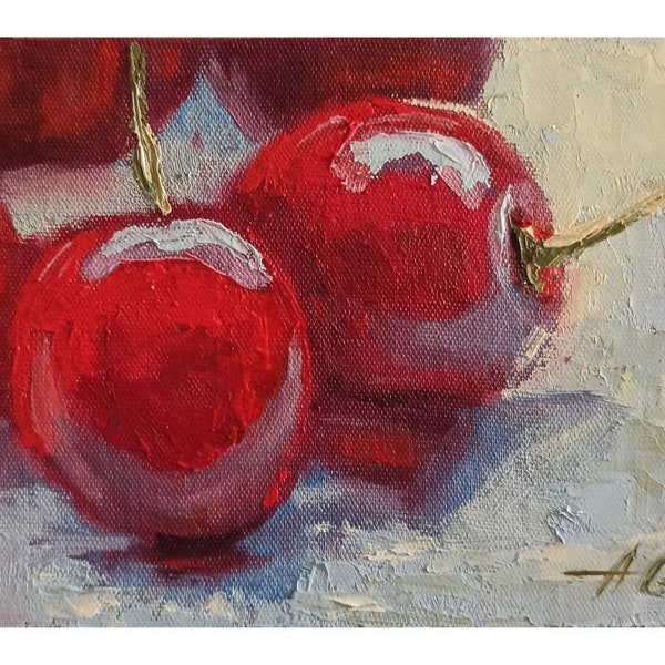Cherry Painting - Etsy