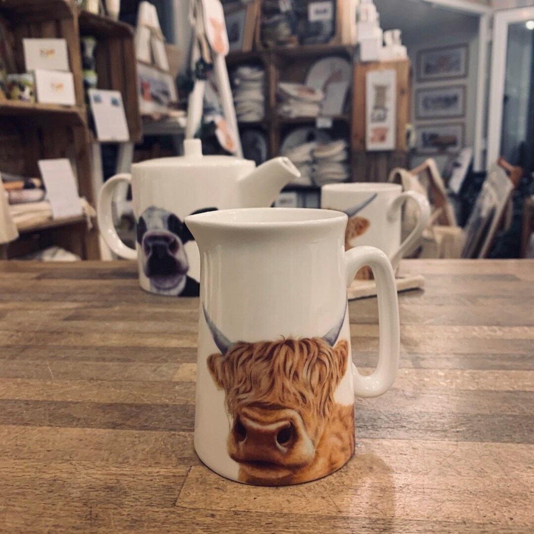 Hairy Highland Moo Selfie Fine Bone China Mini Jug, Perfect Gift for ...