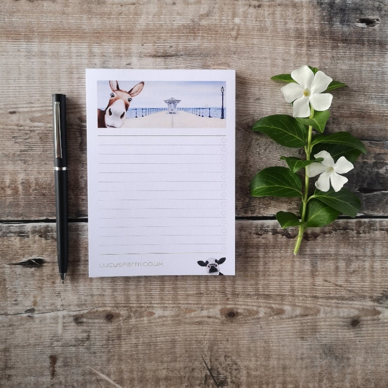 Notepads Gift Set Sheep Moo and Donkey in Three Different - Etsy