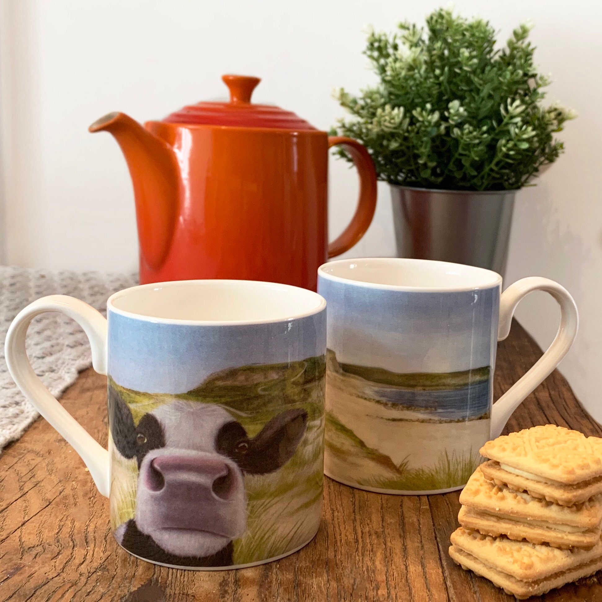 Moo Mug Moo Selfie at Hengistbury Head. Fine Bone China Mug. - Etsy ...