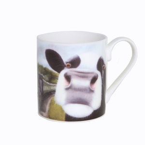 Moo Mug Moo Selfie at Corfe Railway, Dorset. Fine Bone China Mug Ideal ...