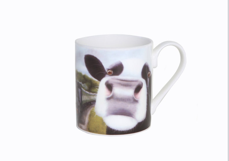 Moo Mug Moo Selfie at Corfe Railway Dorset. Fine Bone China - Etsy