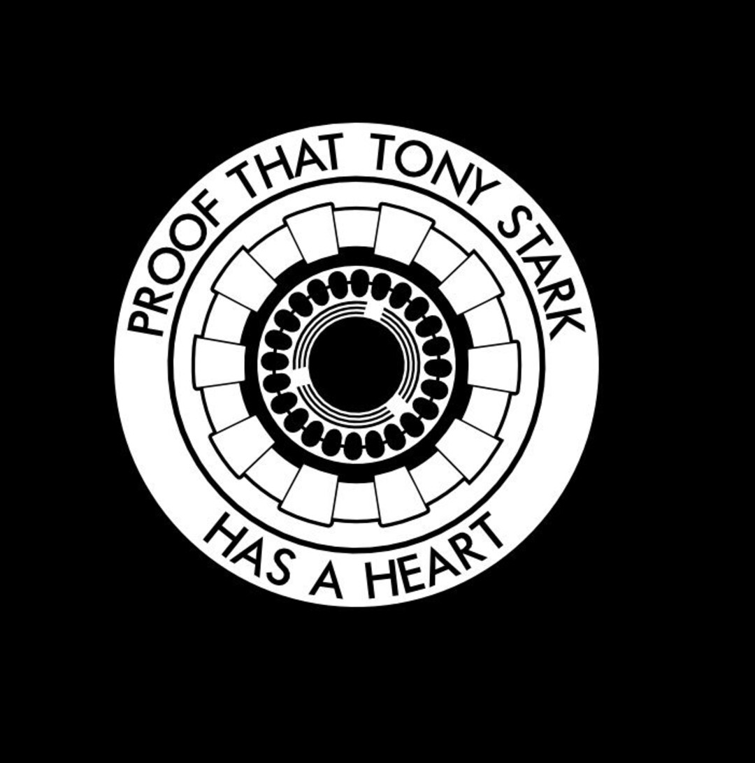 Proof That Tony Stark Has a Heart Decal - Etsy
