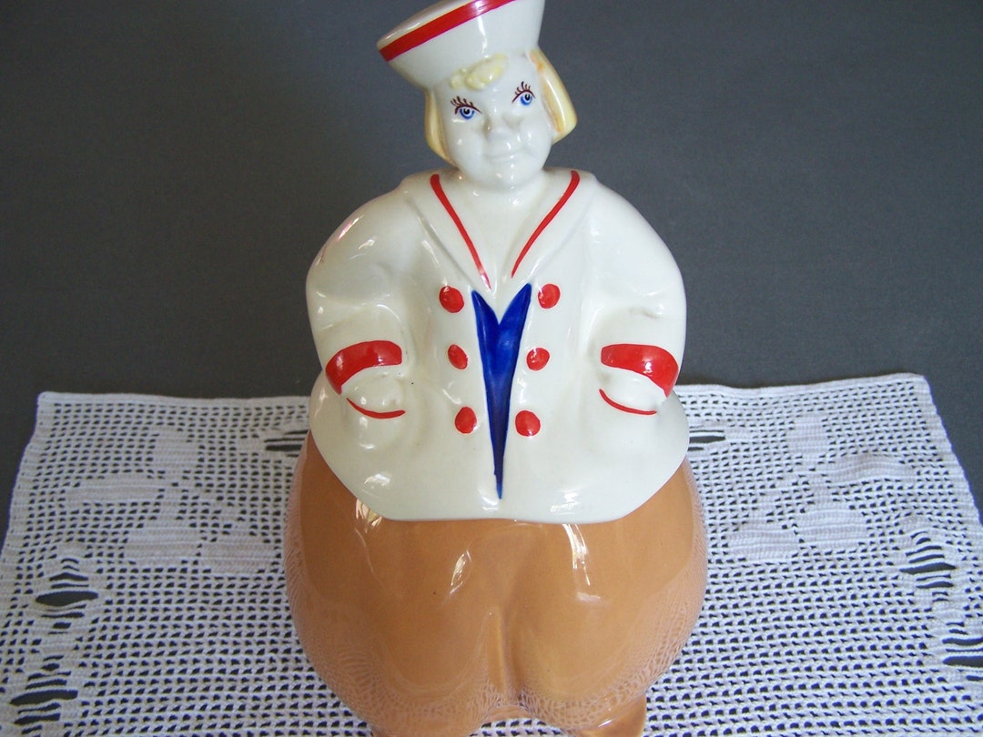 Vintage Dutch Boy Cookie Jar - Etsy