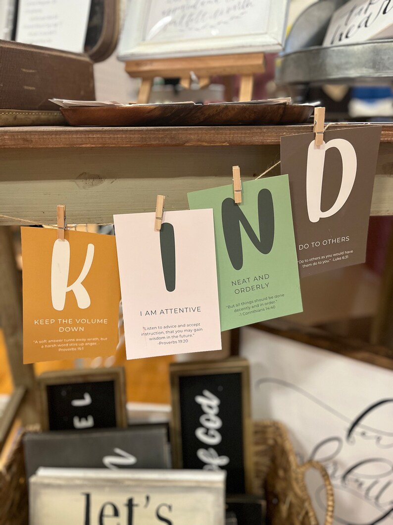 BE KIND Card Set | Character Training Card Set | Set of 6 Cards ...