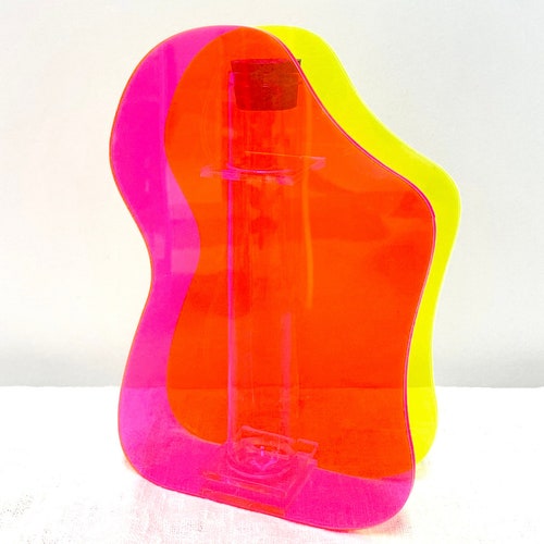Neon Blob Acrylic Test Tube Stem Vase - Etsy