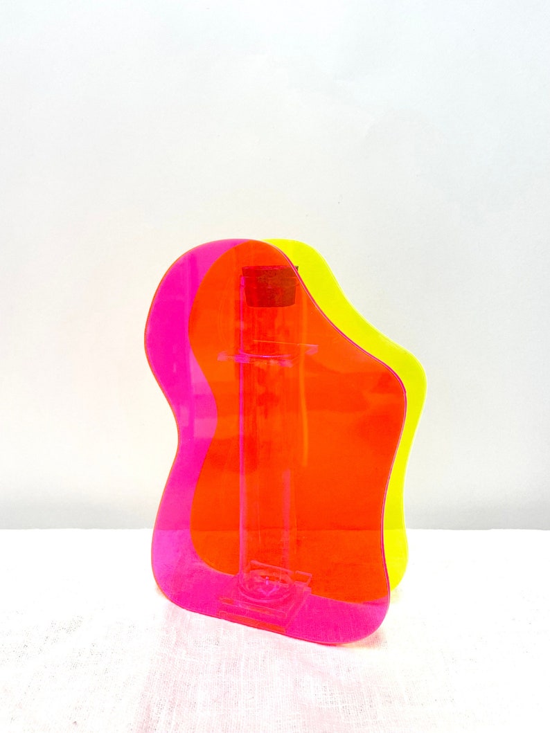 Neon Blob Acrylic Test Tube Stem Vase - Etsy