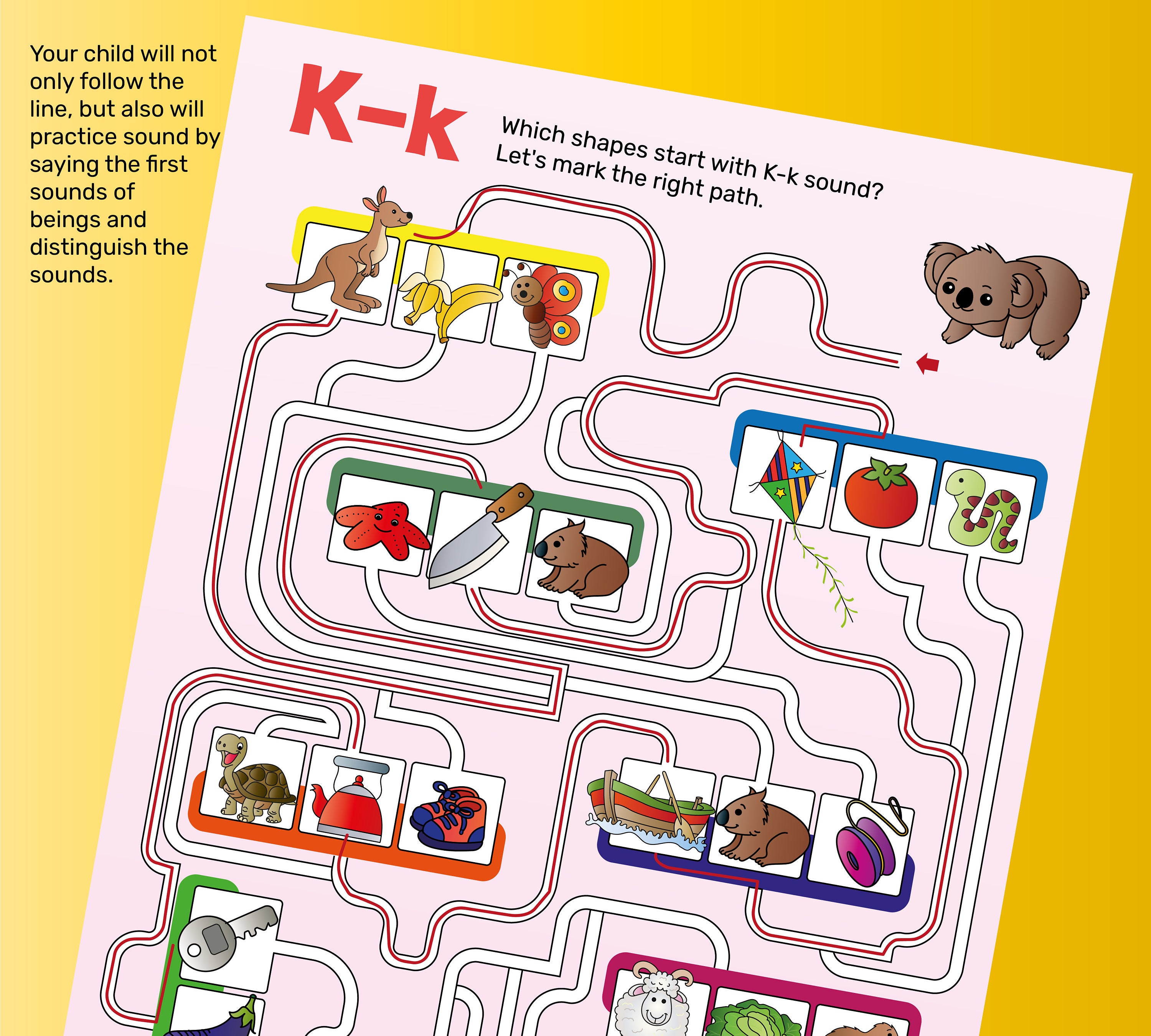 Alphabet Maze Activity Book, Printable for Young Children, Children's ...