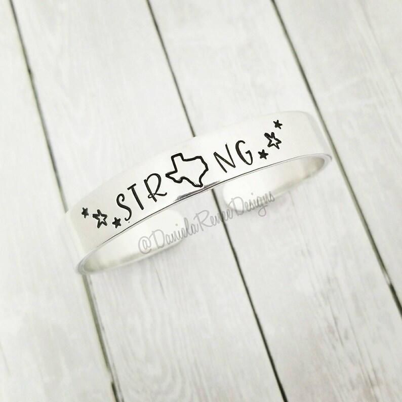 Texas Strong Cuff Lone Star State Texas Roots Born and - Etsy