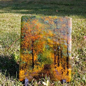 Fused Glass Forest Landscape Art - Etsy
