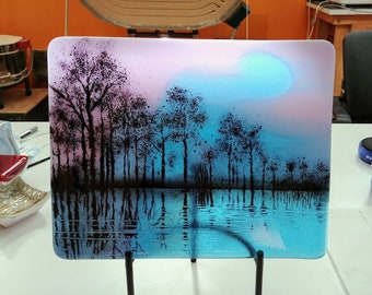Fused Glass Forest Landscape Art - Etsy