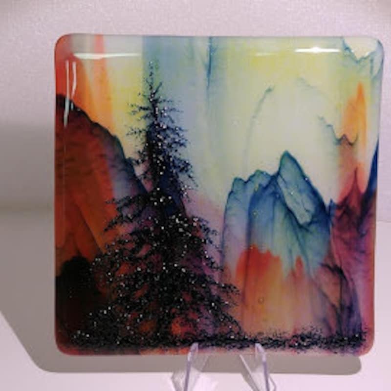 Fused Glass Tree - Etsy