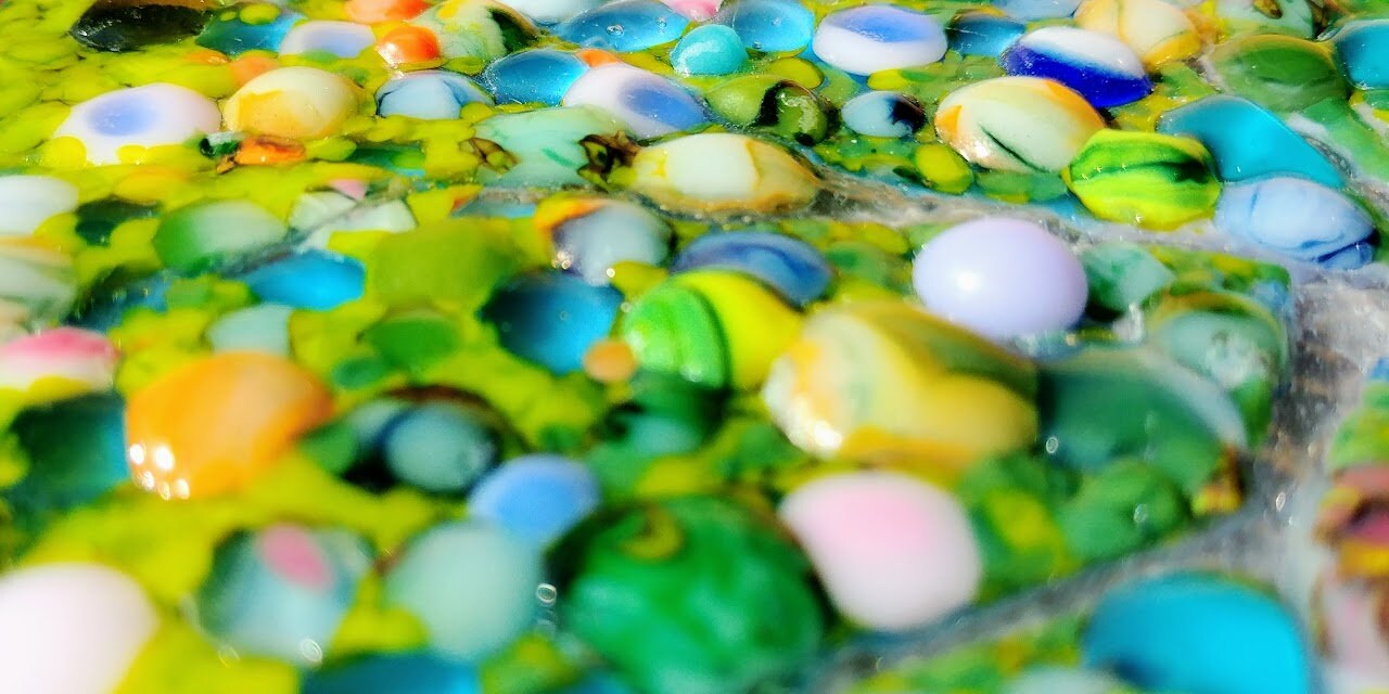 Fused Glass Bubble Tree Landscape Art - Etsy