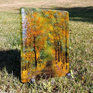 Fused Glass Forest Landscape Art - Etsy