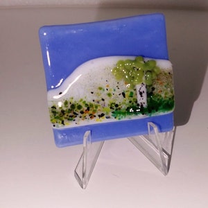 Fused Glass Small Landscape Art - Etsy