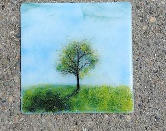 Fused Glass Forest Landscape Art - Etsy