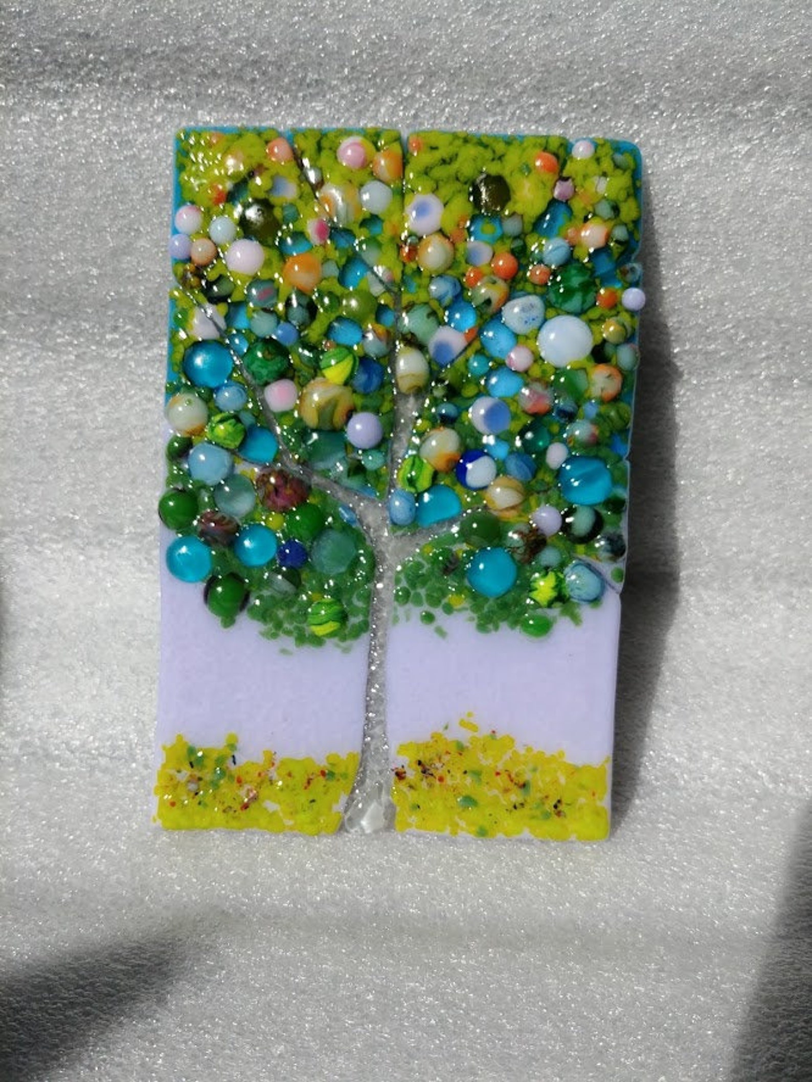Fusing Cracked Glass Trees Tutorial | Etsy