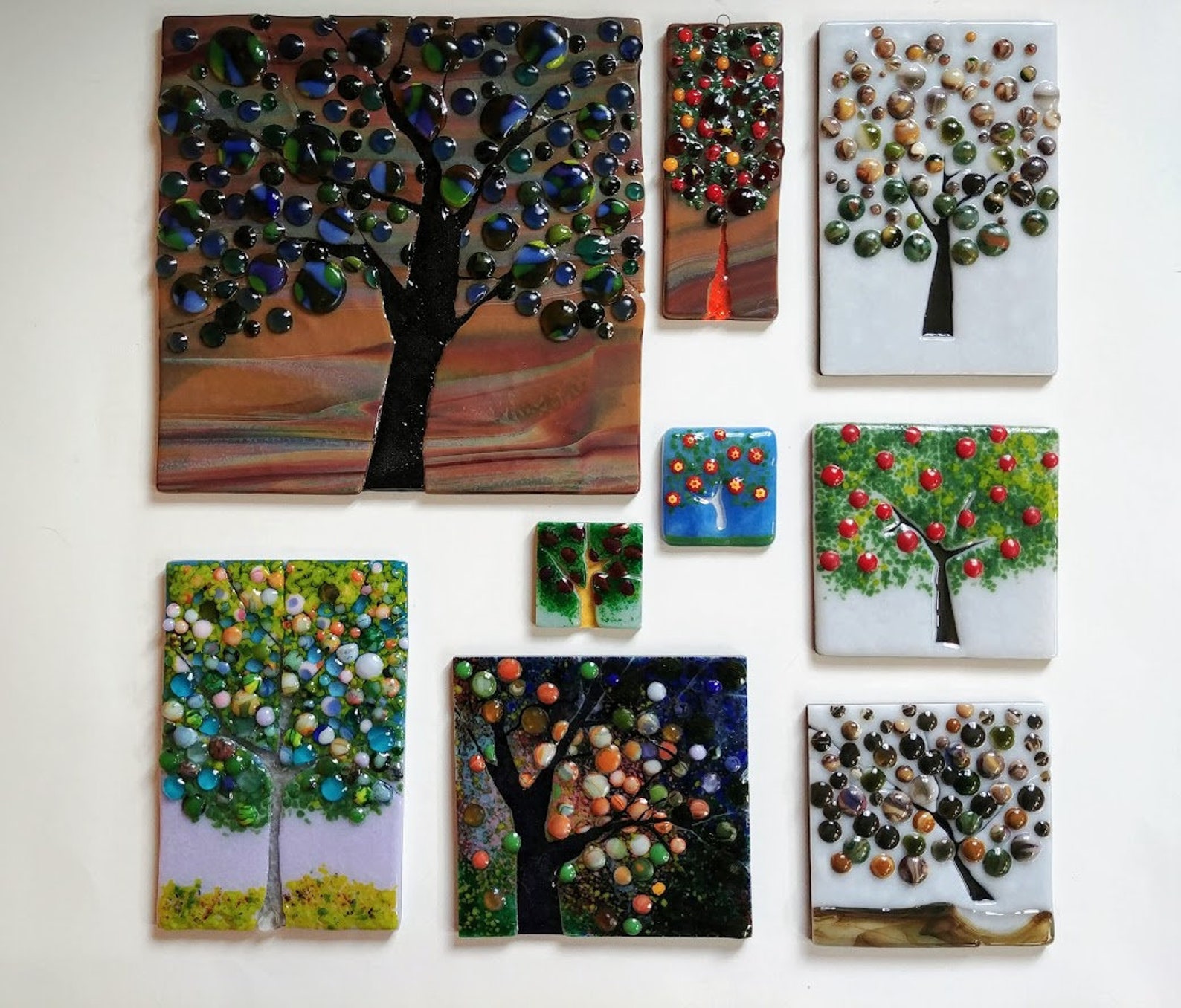 Fusing Cracked Glass Trees Tutorial | Etsy