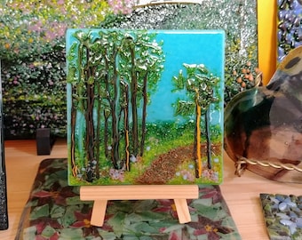 Fused Glass Forest Landscape Art - Etsy
