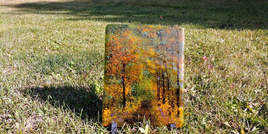 Fused Glass Forest Landscape Art - Etsy