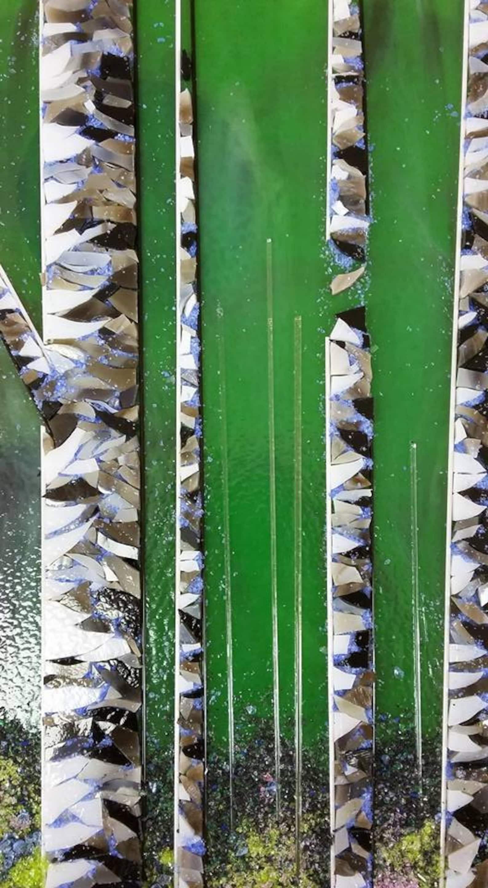 Fused Glass Mosaic Art Wall Hanging Trees Landscape Birches - Etsy