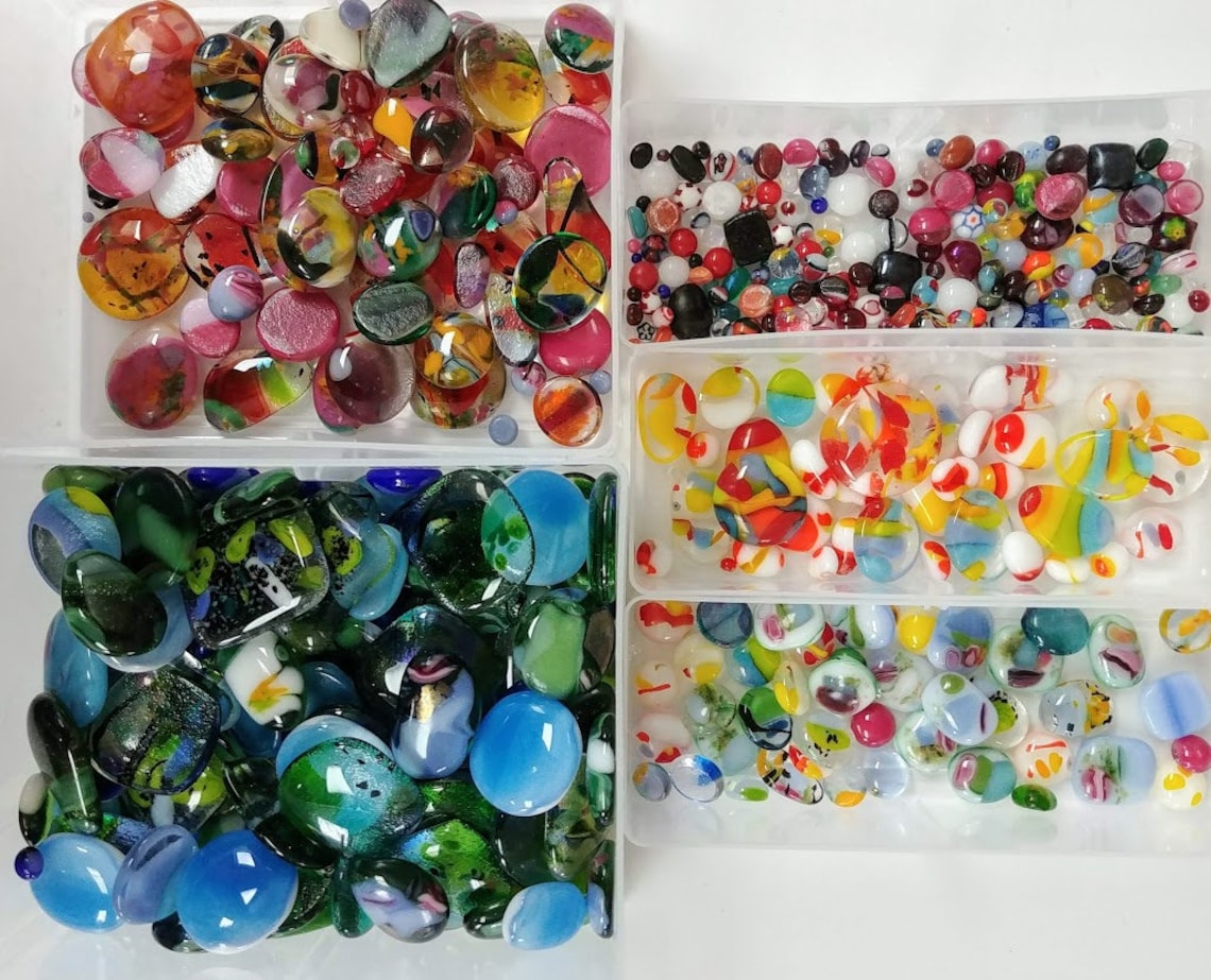 Fused Glass Tutorial Fusing and Using Glass Blobs Puddles Dots | Etsy