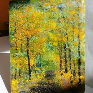 Fused Glass Forest Landscape Art - Etsy