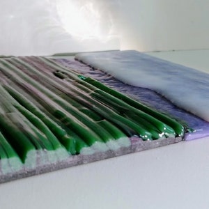 Fused Glass Landscape Art Creston Valley Skimmerhorn Mountains Kootenay ...