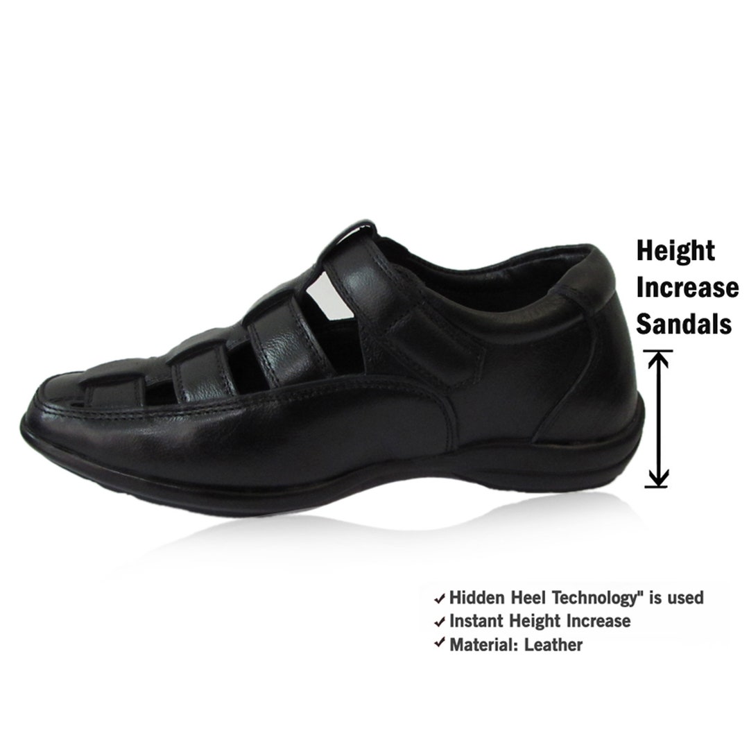 Elevator Sandals - Height Increasing Sandals for Men 3" Taller Shoes - Etsy