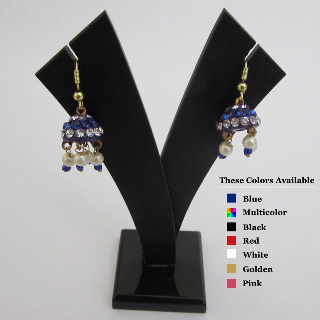 Lac Jhumki Earrings, Indian Lac Jewelry - Indian Lakh Jewerlry/lac ...