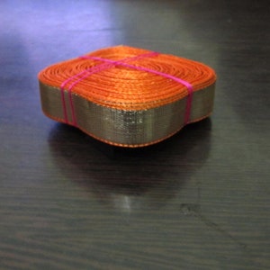 Gota Ribbon, Golden Trim, 0.5 Inches Wide, Length 20 Yard, Indian Gota ...