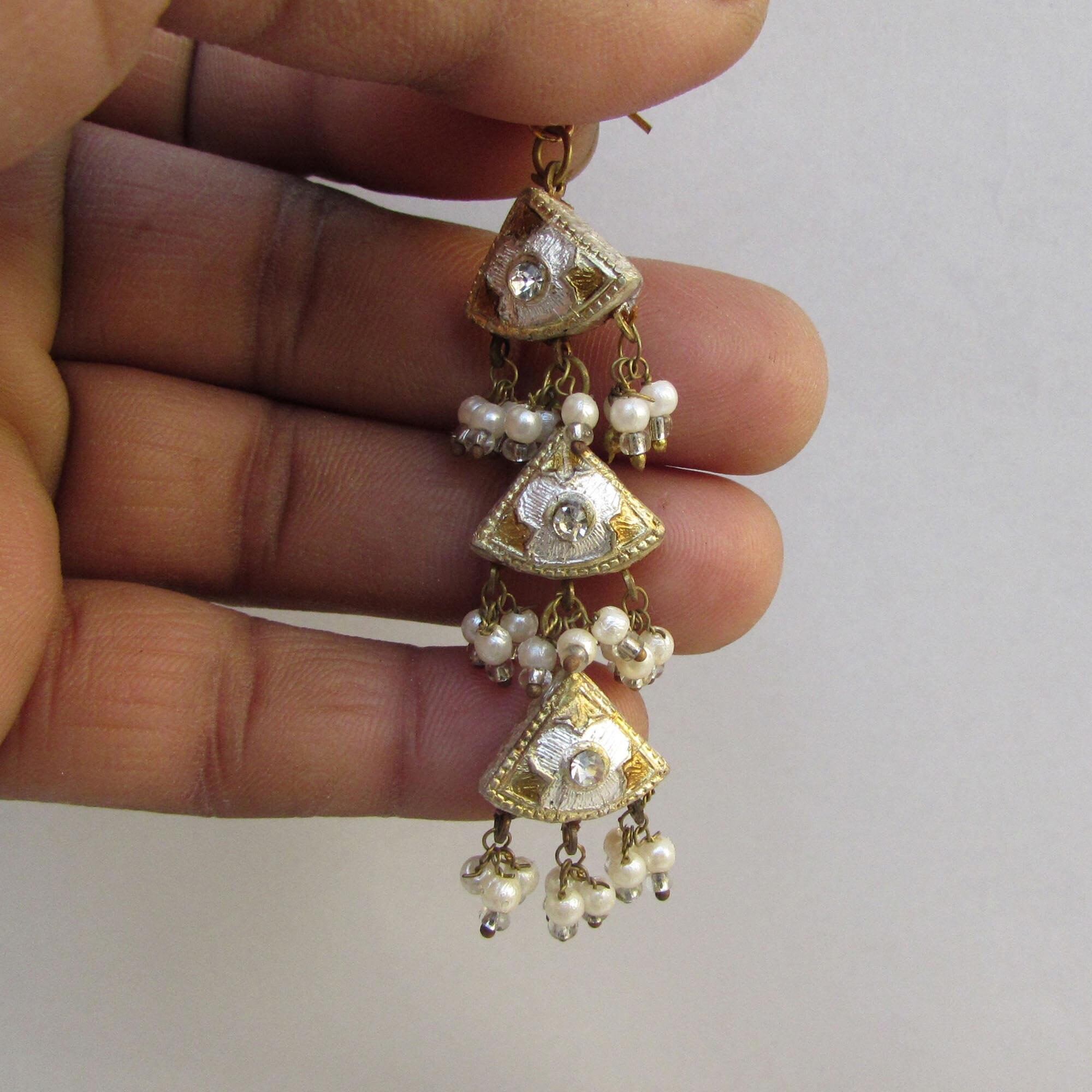 Royal Lakh Earrings - Royal Earrings, Royal Beautiful Earrings, Golden ...