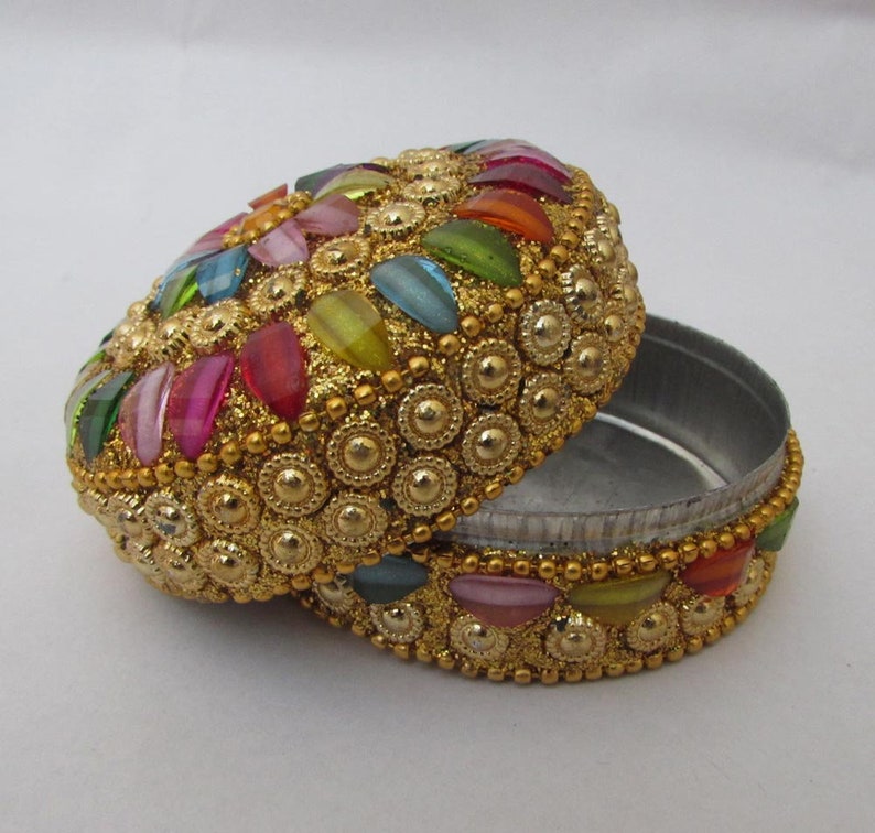 Handmade Lac Container, Dabbi Box Decorative Handicraft Gift Item - Etsy