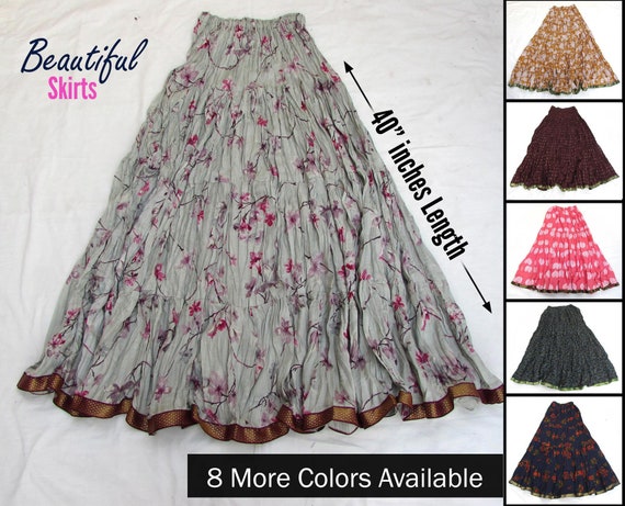 Very Beautiful Skirts Lovely Print Skirts Skin Friendly | Etsy