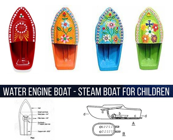 Water Engine Boat Steam Boat for Children Steamer Boat for - Etsy