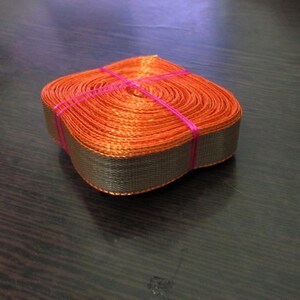 Gota Ribbon, Golden Trim, 0.5 Inches Wide, Length 20 Yard, Indian Gota ...