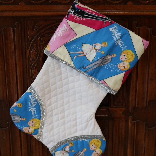 Barbie and Ken Stocking - Etsy
