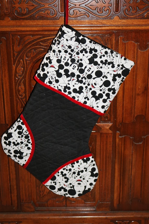 Mickey Mouse Head Handmade Custom Christmas Stocking - Etsy