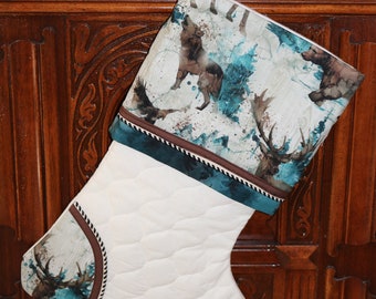 Moose Stocking | Etsy