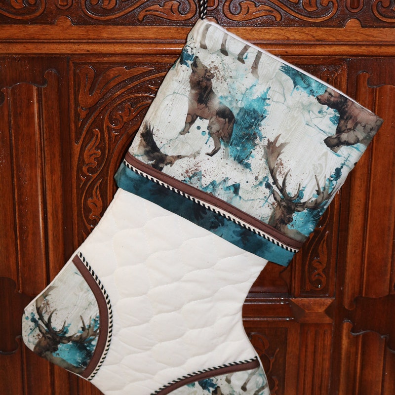 Moose Stocking - Etsy