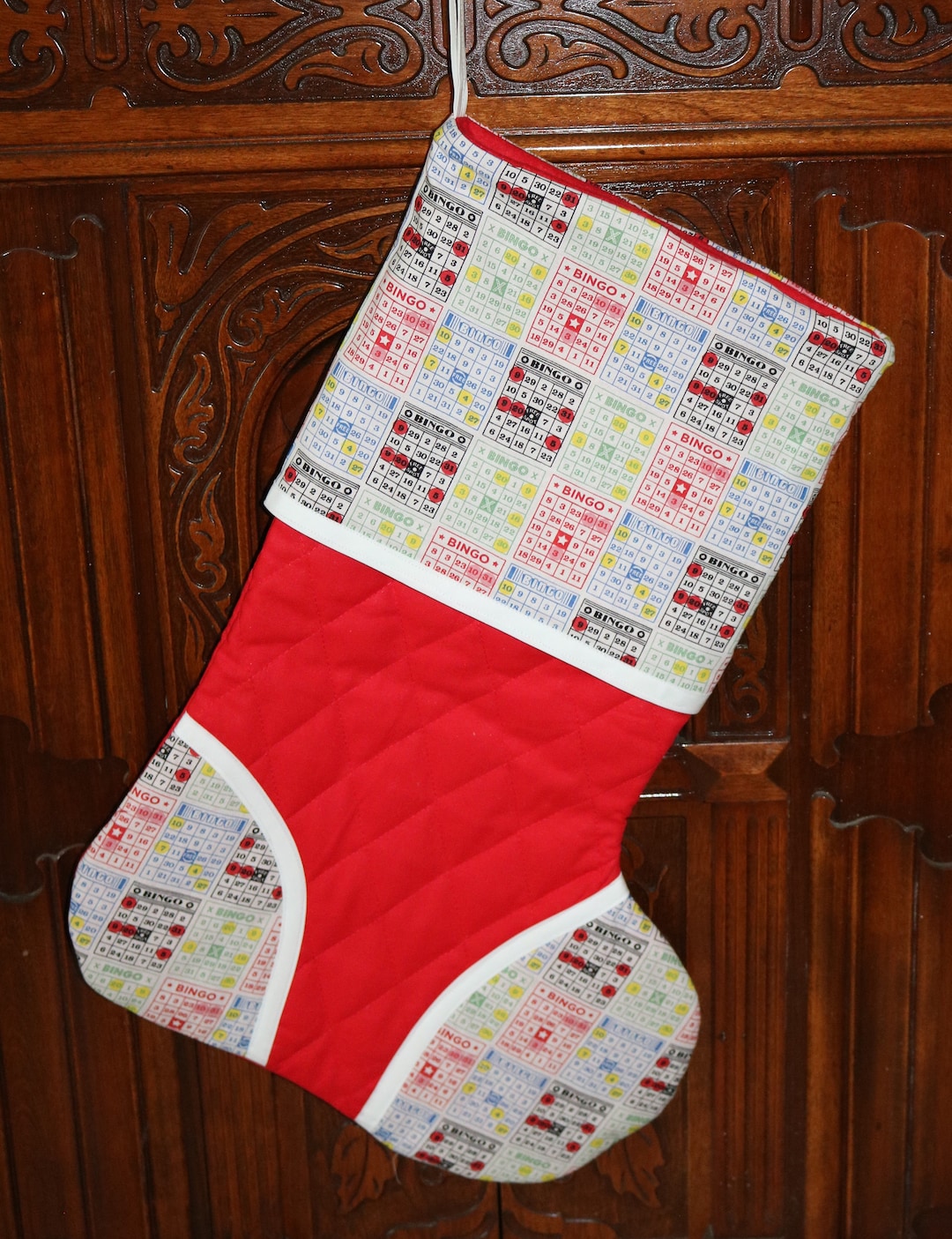 Bingo Handmade Custom Christmas Stocking - Etsy