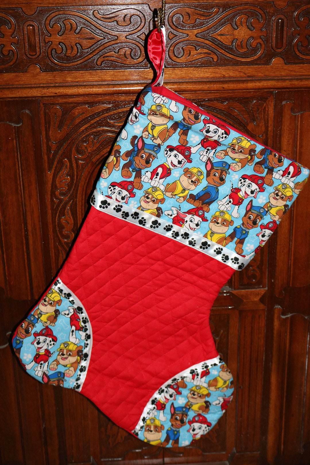 Paw Patrol Handmade Custom Christmas Stocking - Etsy