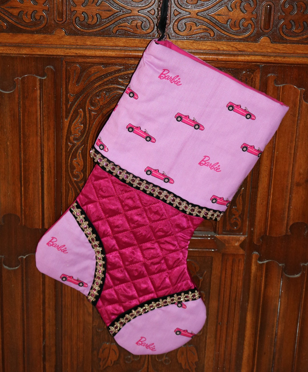 Barbie Corvette Handmade Custom Christmas Stocking - Etsy