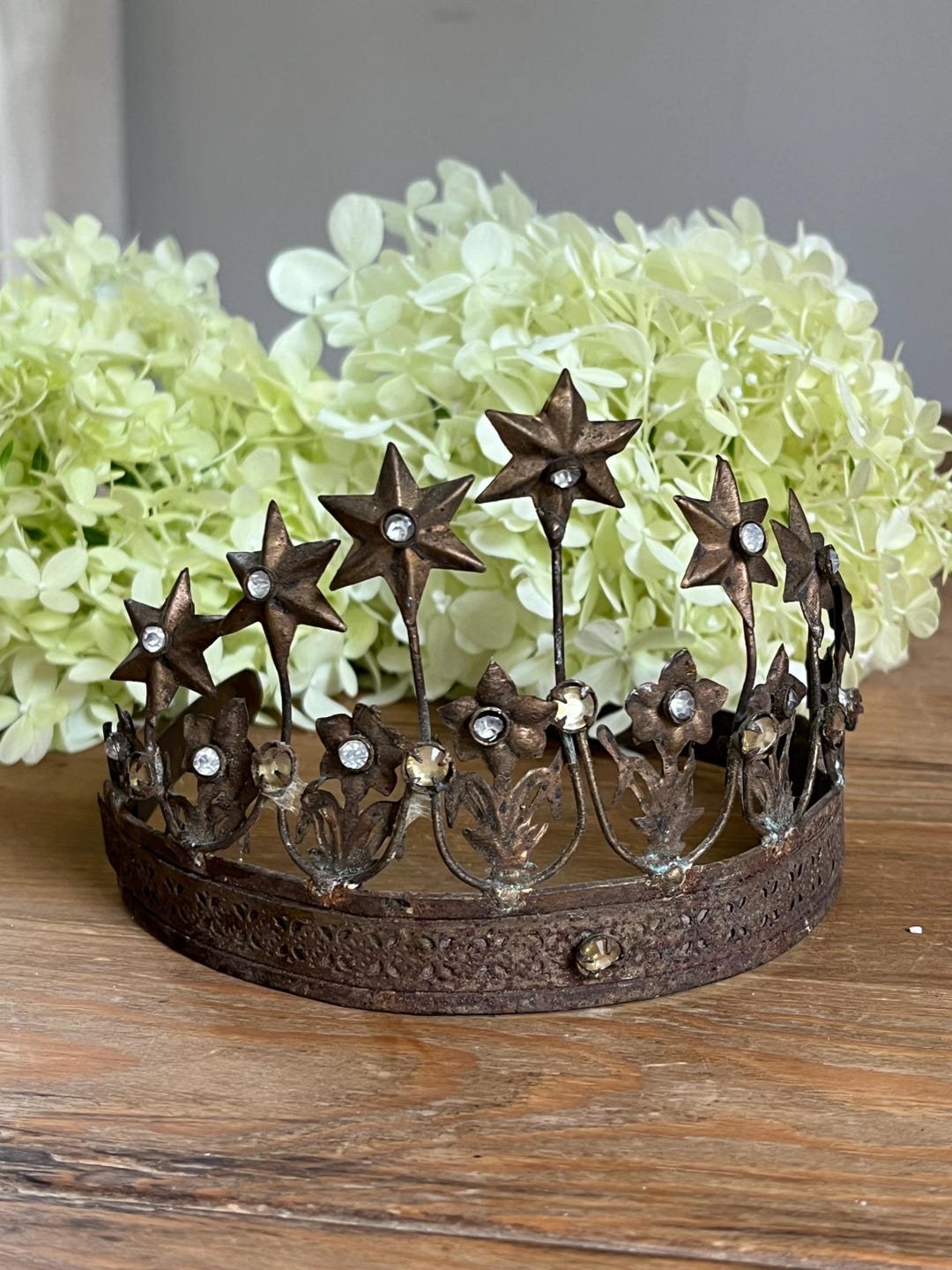 Antique French Paste Glass Crown French Religious Crown Antique French ...