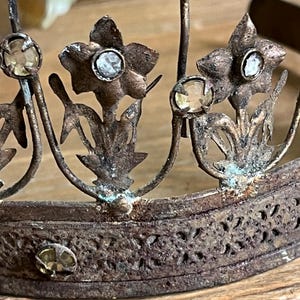 Antique French Paste Glass Crown French Religious Crown Antique French ...