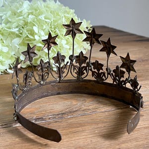 Antique French Paste Glass Crown French Religious Crown Antique French ...