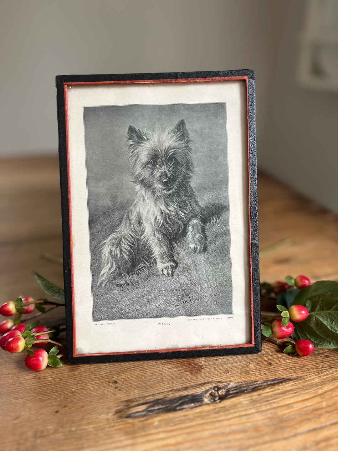 Antique Rosa Bonheur Terrier Lithograph- “wasp” by Rosa Bonheur ...