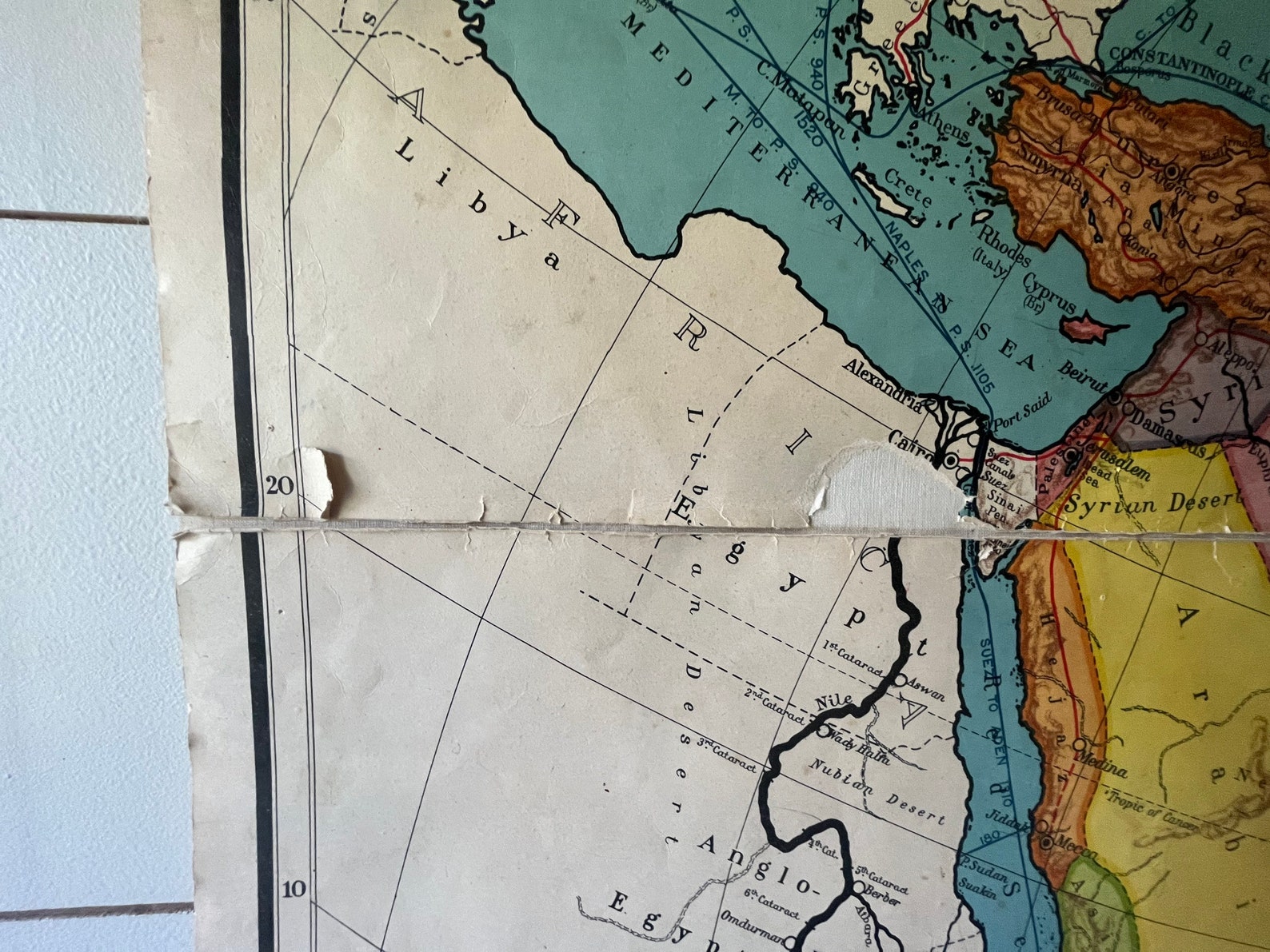 Antique School Map of Asia-new World Series School Map of - Etsy