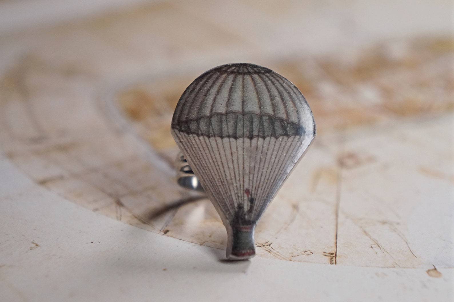 Parachute Ring Steampunk Ring Victorian Ring Victorian Jewelry - Etsy