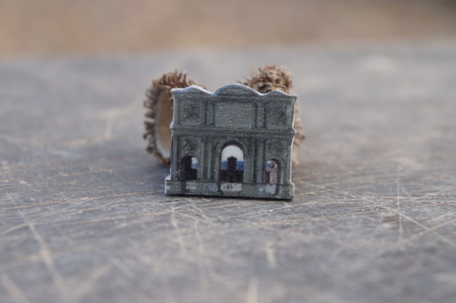 Renaissance Pin, Cityscape, Medieval Brooch, 15th Century, Art Jewelry ...